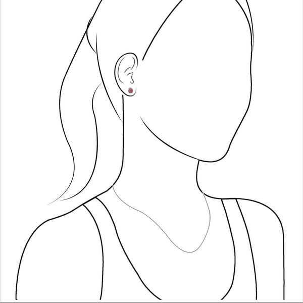 The Genuine Rough Record Keeper Ruby Post Earrings | Starborn
